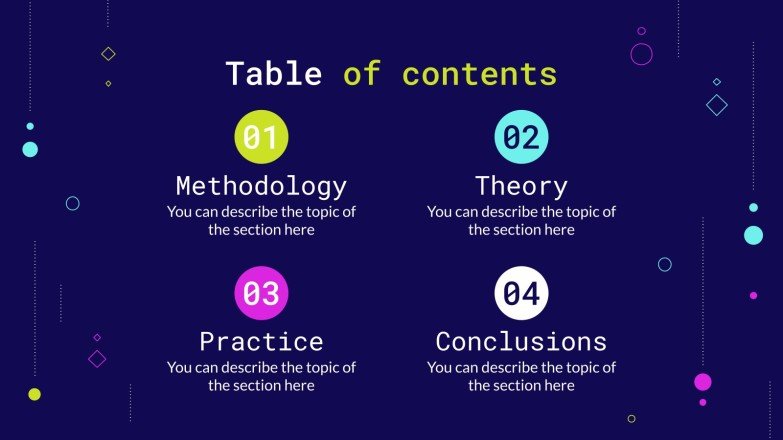 Geometric & Futuristic Style Computer Theme for College