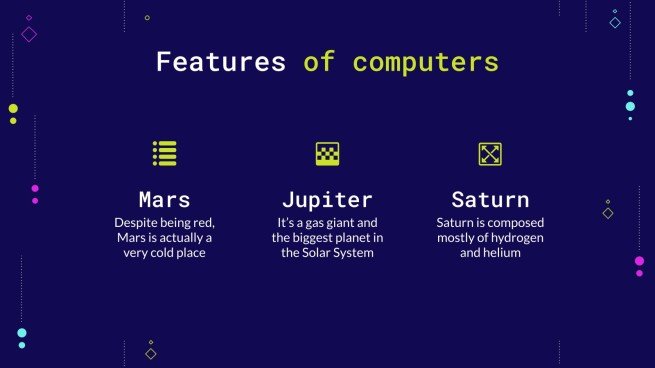 Geometric & Futuristic Style Computer Theme for College
