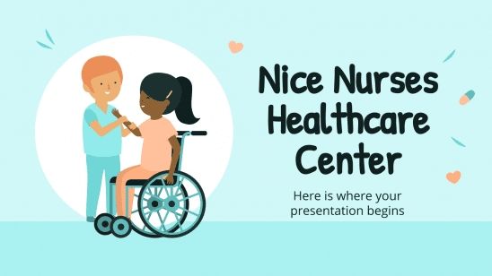 Nice Nurses Healthcare Center Google Slides & PPT template
