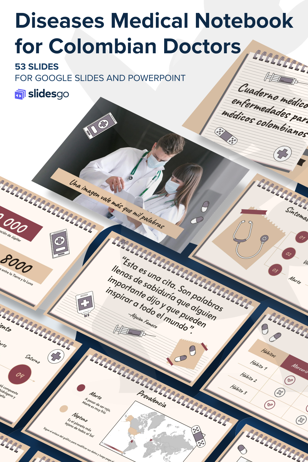 Diseases Medical Notebook for Colombian Doctors