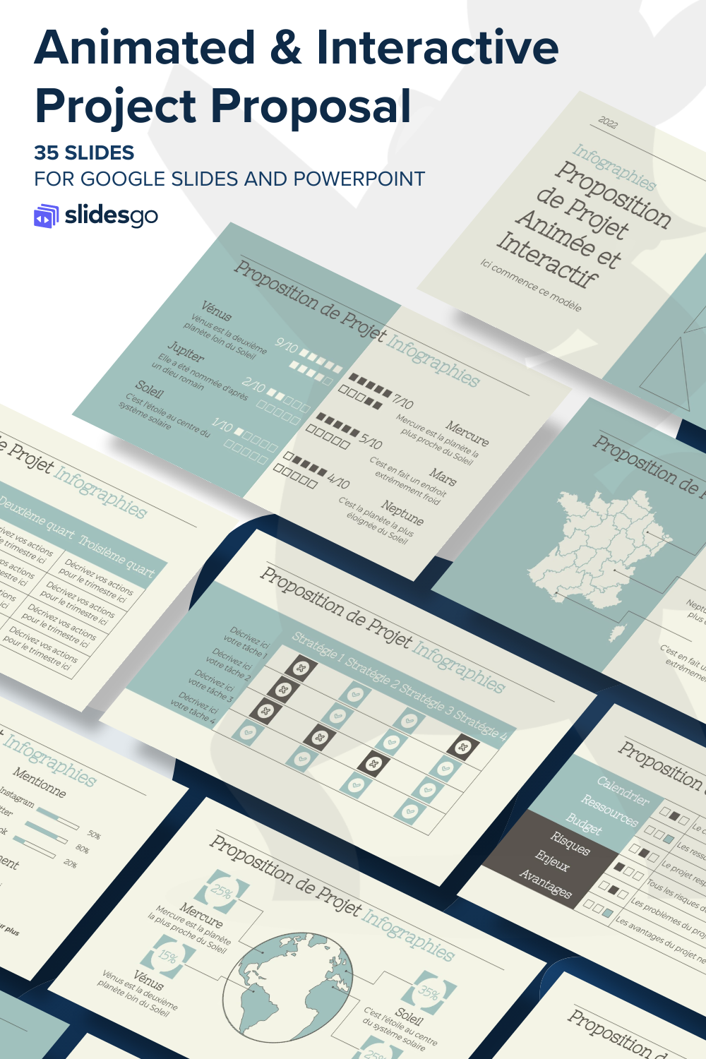 Animated & Interactive Project Proposal Infographics