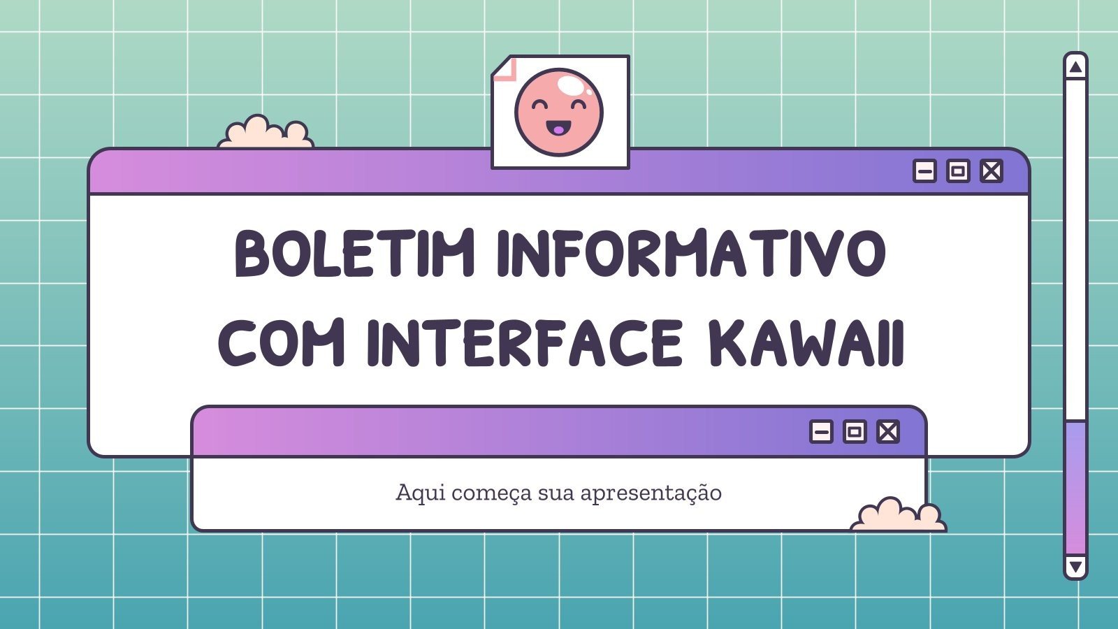Kawaii Interface Newsletter | Google Slides & PowerPoint
