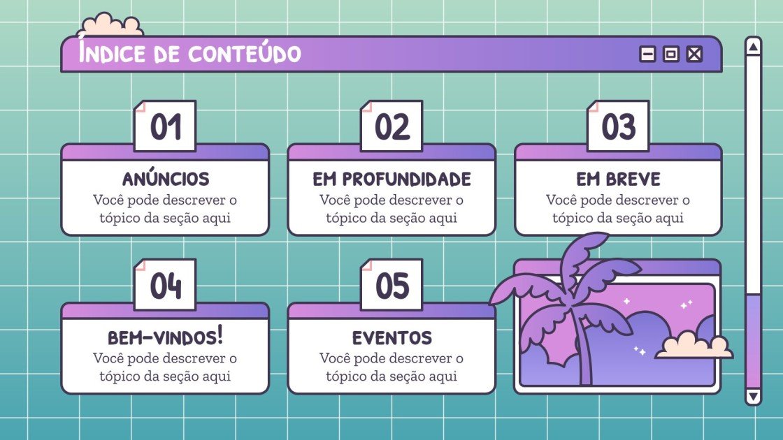 Kawaii Interface Newsletter | Google Slides & PowerPoint