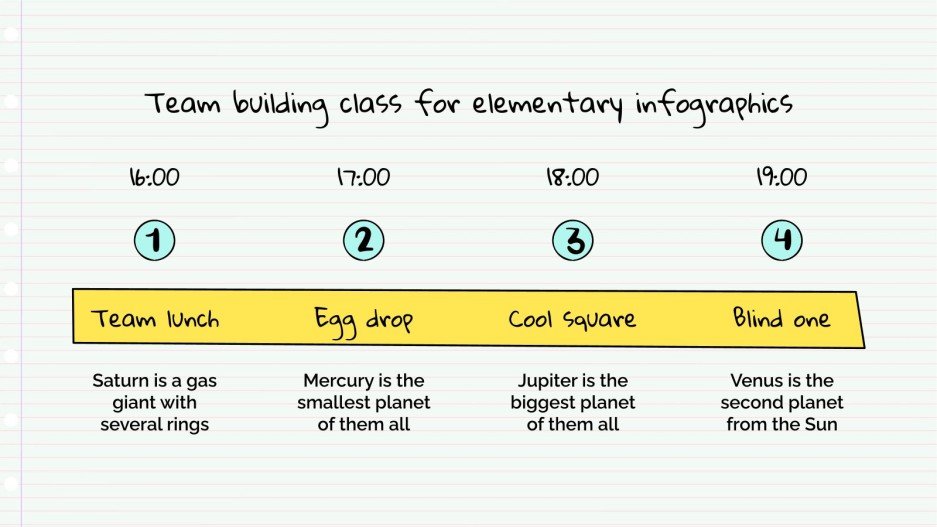 Team Building Class for Elementary Infographics