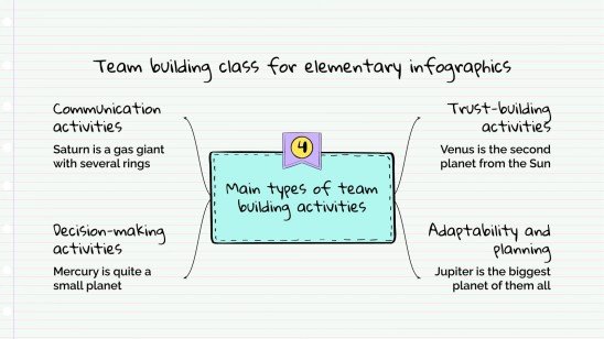 Team Building Class for Elementary Infographics
