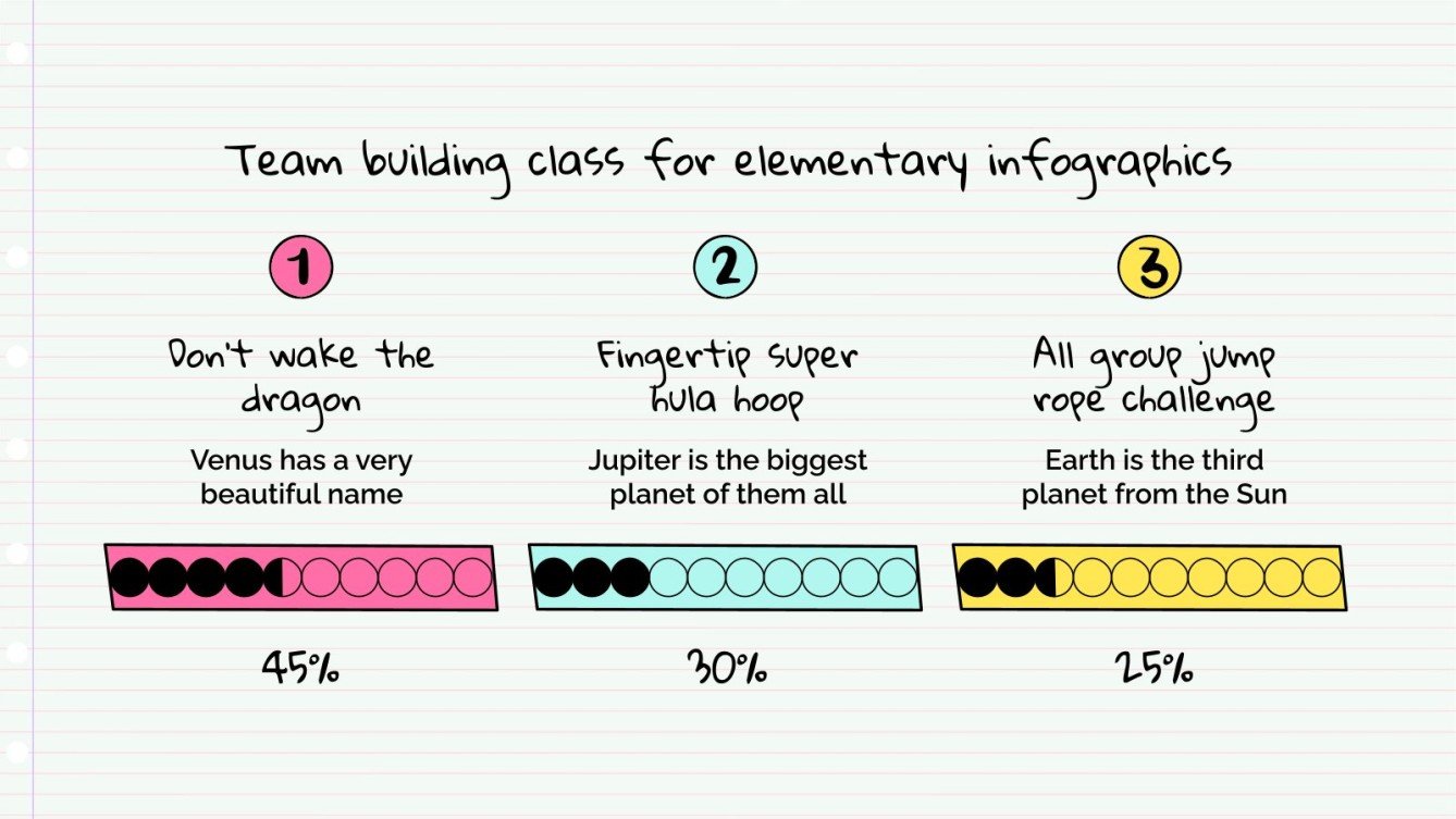 Team Building Class for Elementary Infographics