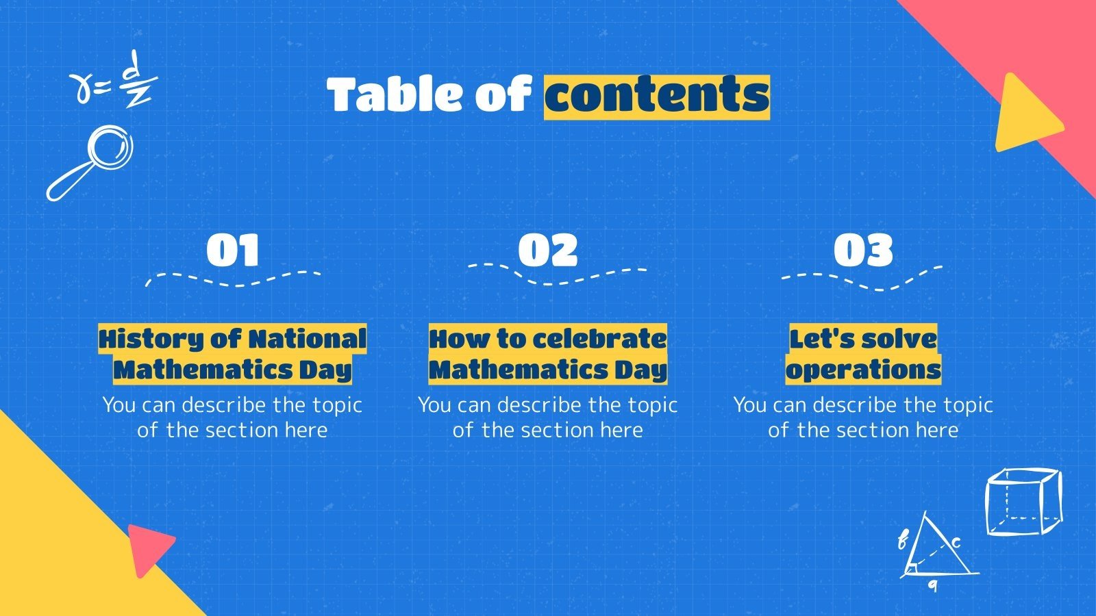Enjoy Mathematics Day at School! | Google Slides & PPT