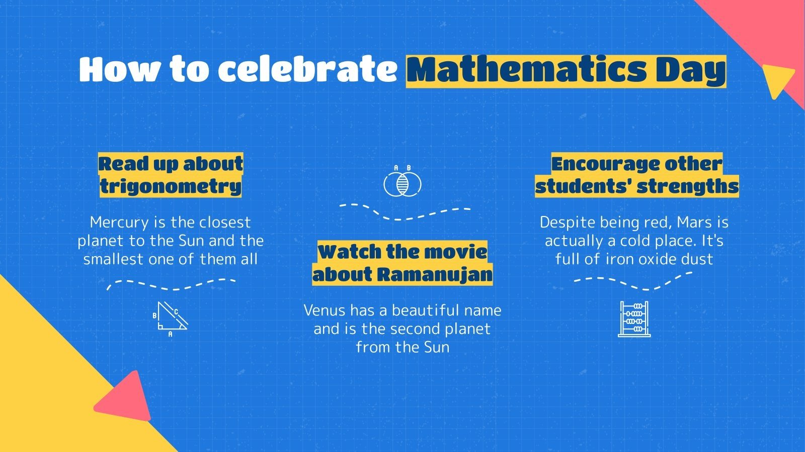 Enjoy Mathematics Day at School! | Google Slides & PPT