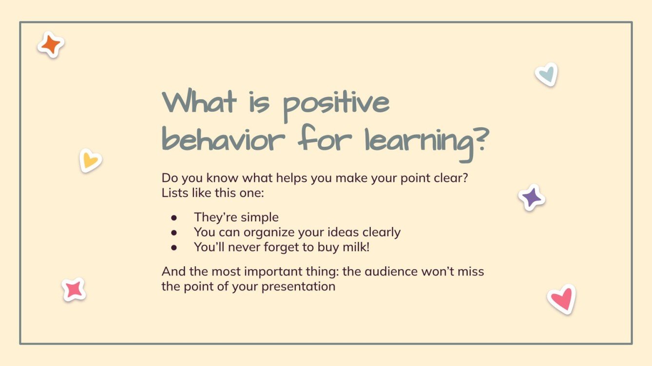 Positive Behavior for Learning: Elementary