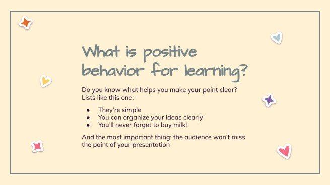 Positive Behavior for Learning: Elementary