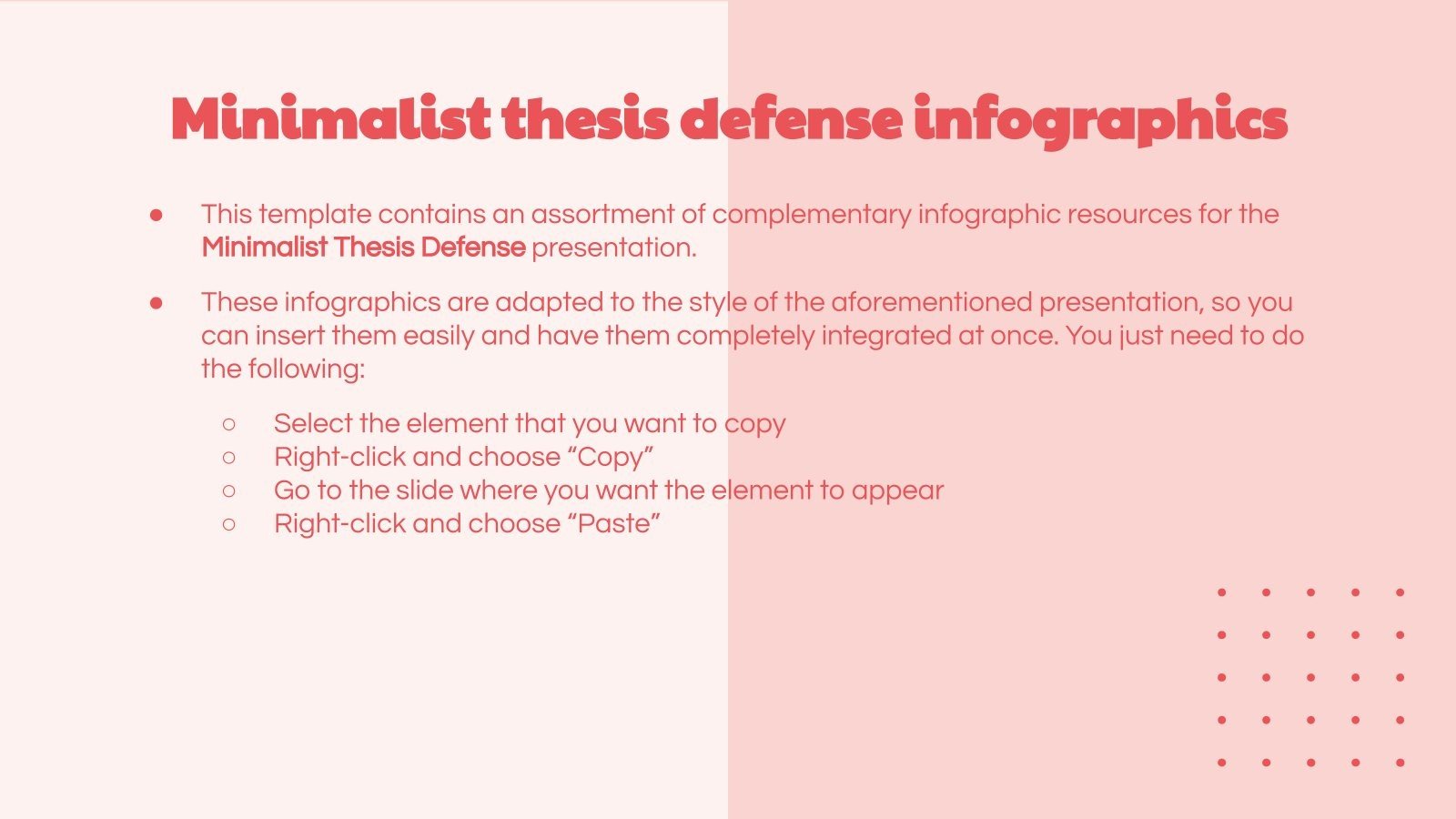 Minimalist Thesis Defense Infographics