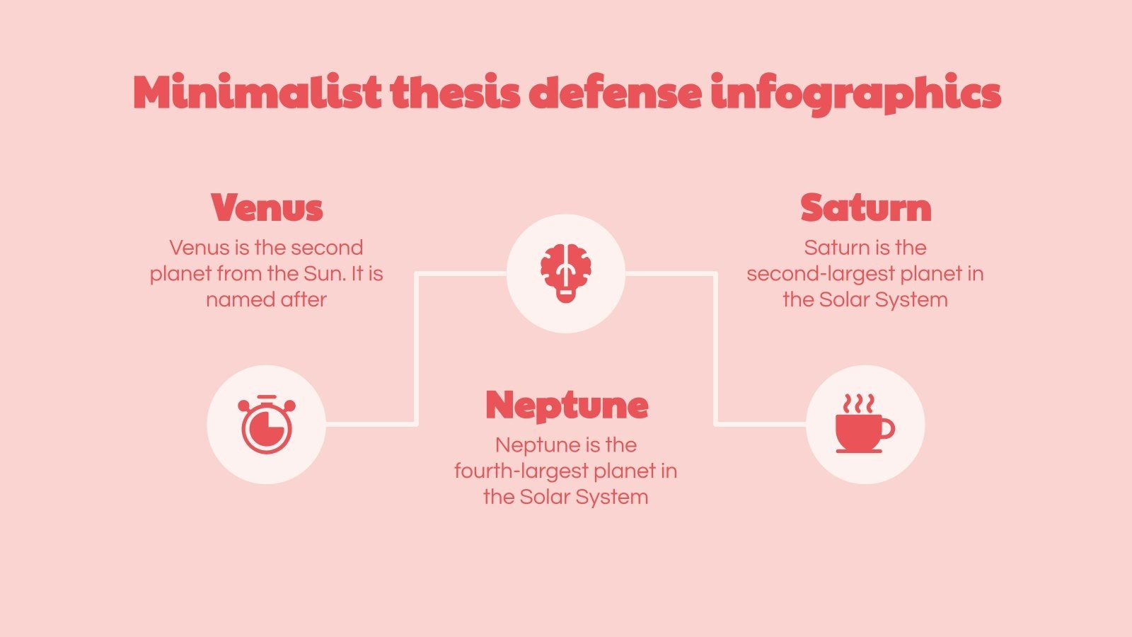 Minimalist Thesis Defense Infographics