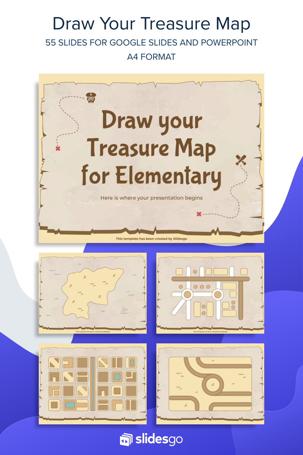 Draw your Treasure Map for Elementary | Google Slides & PPT