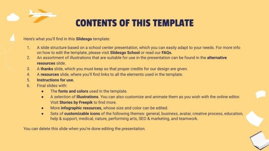 Library Center Google Slides theme & PowerPoint template