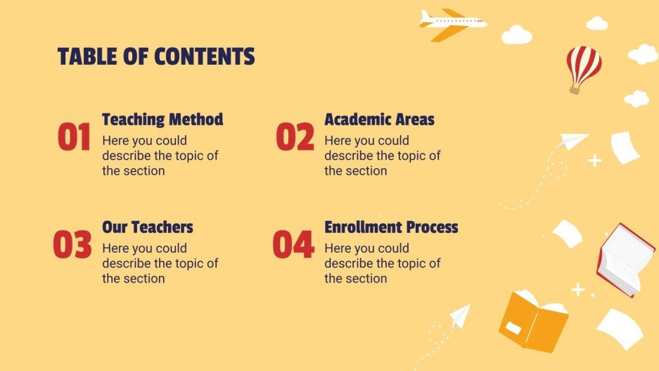 Library Center Google Slides theme & PowerPoint template