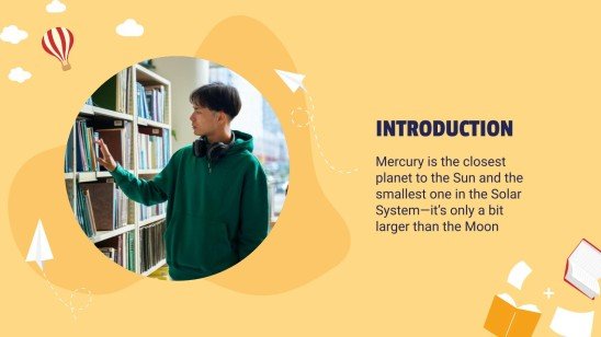 Library Center Google Slides theme & PowerPoint template