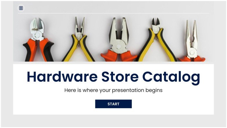 Hardware Store Catalog | Google Slides & PowerPoint
