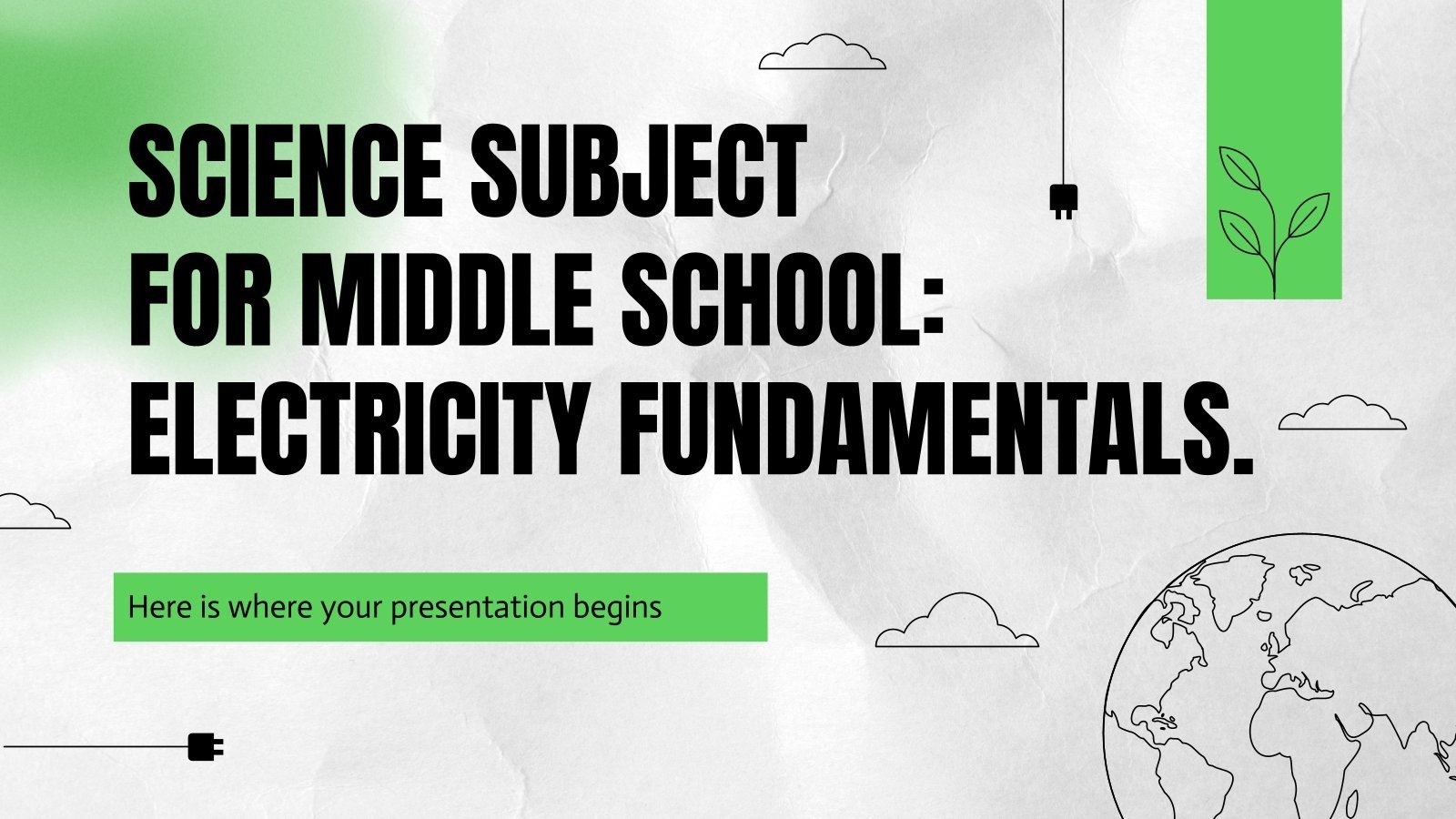 Science Middle School: Electricity | Google Slides & PPT