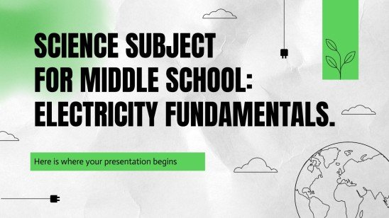 Science Middle School: Electricity | Google Slides & PPT