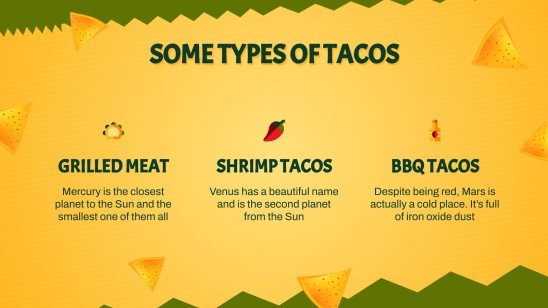 Traditional Taco Workshop | Google Slides & PPT