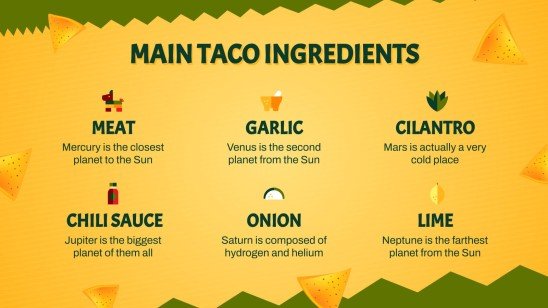 Traditional Taco Workshop | Google Slides & PPT