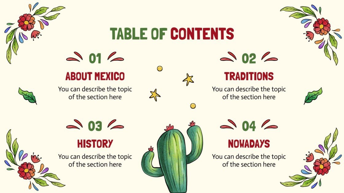 Minitema sobre México | Google Slides y PowerPoint