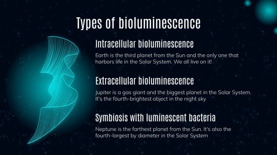 Leçon de bioluminescence pour le lycée | Google Slides