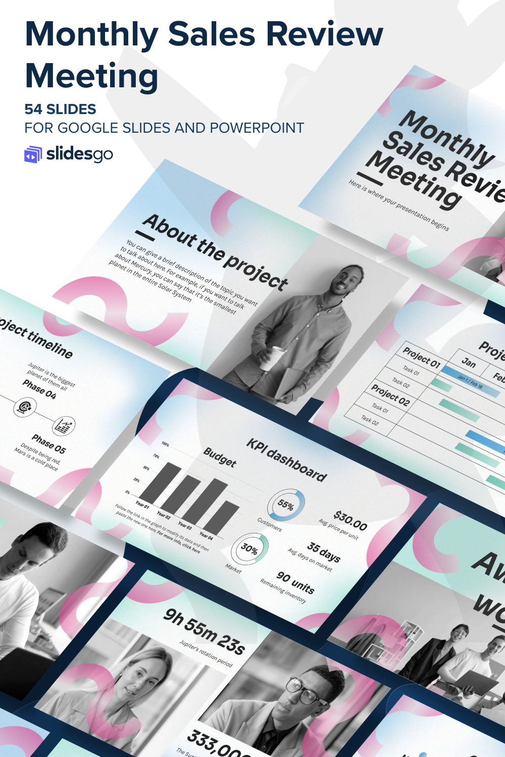 Monthly Sales Review Meeting | Google Slides & PowerPoint