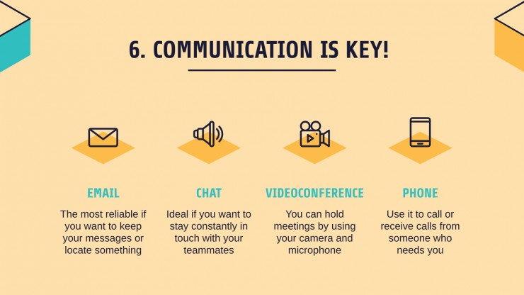 Teleworking Tips Google Slides Theme and PowerPoint Template