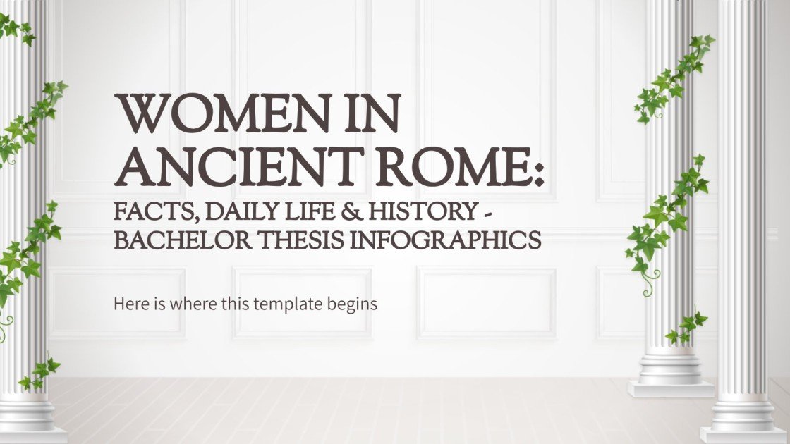 Women in Ancient Rome - Bachelor Thesis Infographics