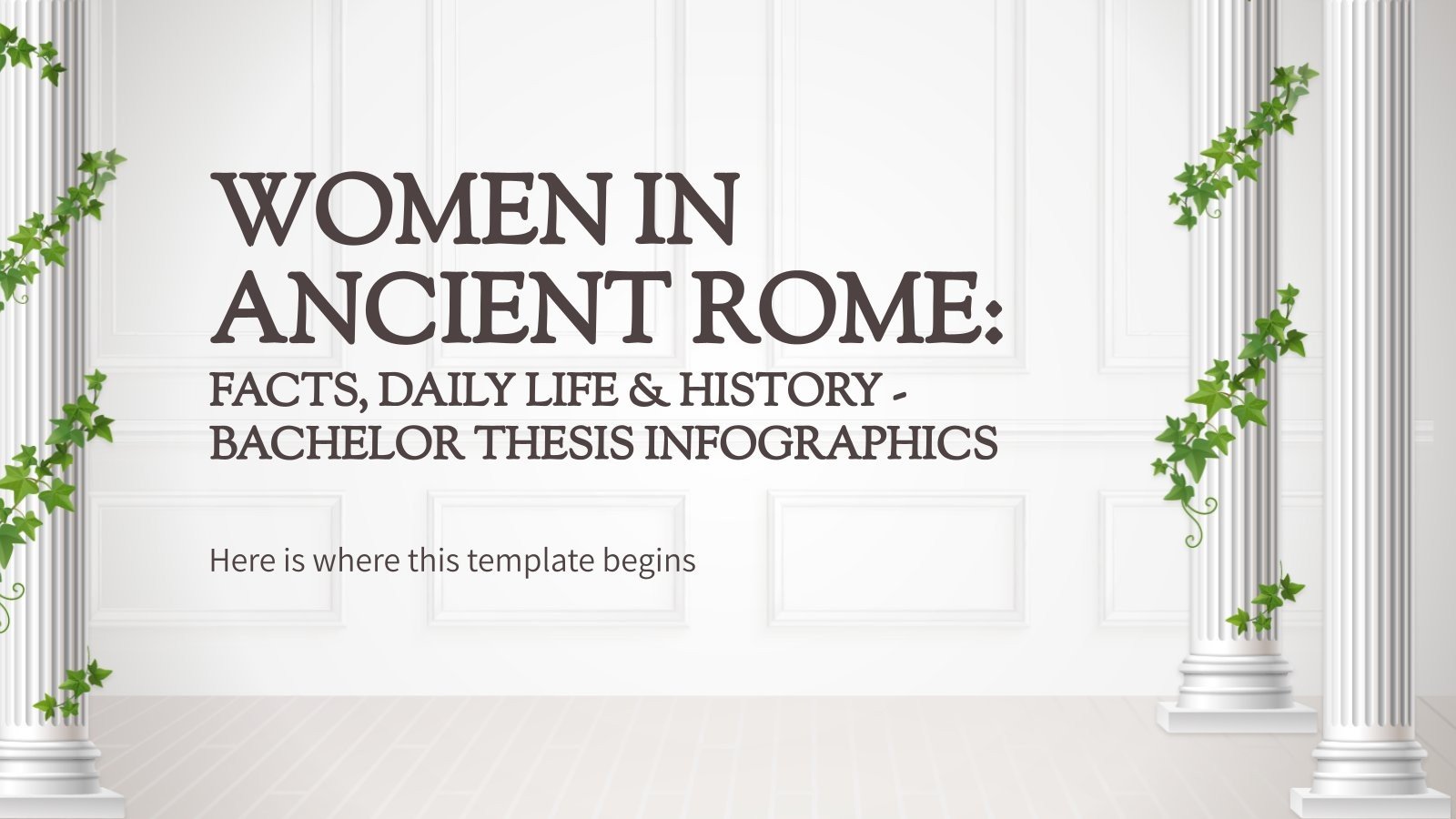 Women in Ancient Rome - Bachelor Thesis Infographics