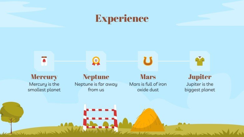 Horse Riding Trainer CV | Google Slides and PowerPoint