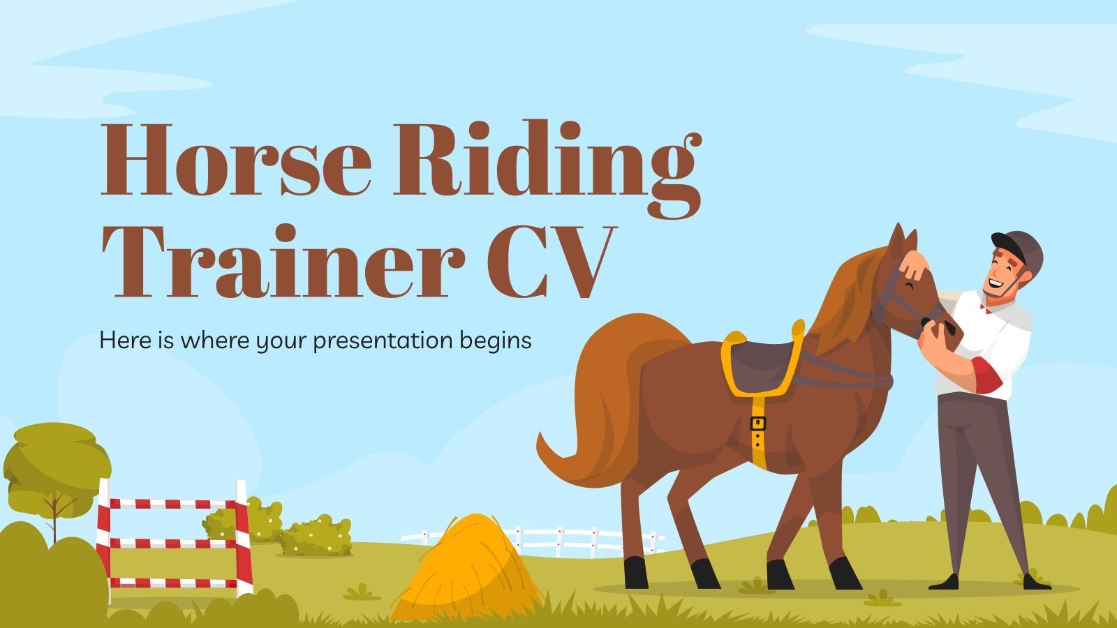 Free templates about horses for Google Slides & PowerPoint