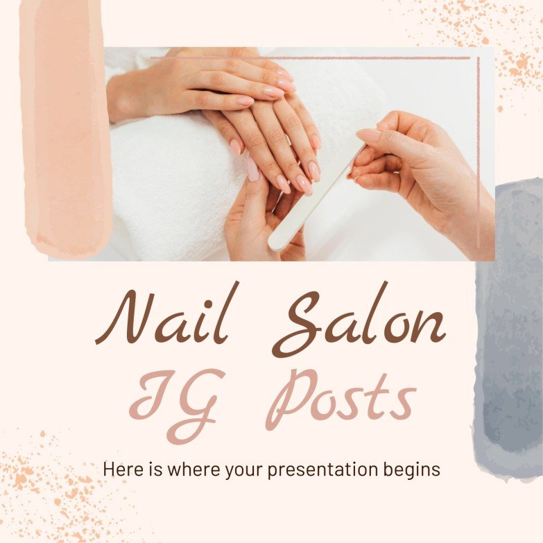Nail Salon IG Posts | Google Slides and PowerPoint