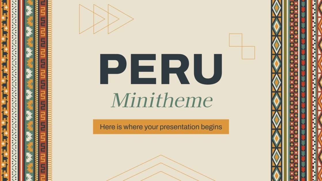 Free Google Slides and PowerPoint Templates about Peru