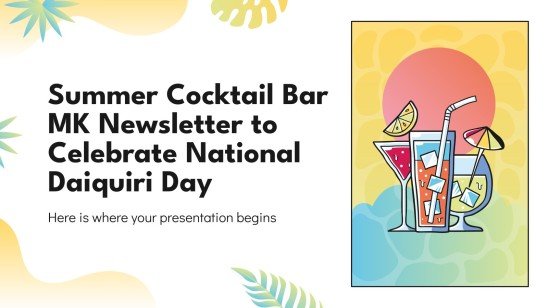 Free templates about Cocktails for Google Slides & PowerPoint