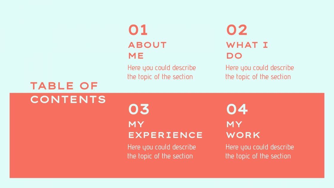 Simple Custom Portfolio | Google Slides & PPT template