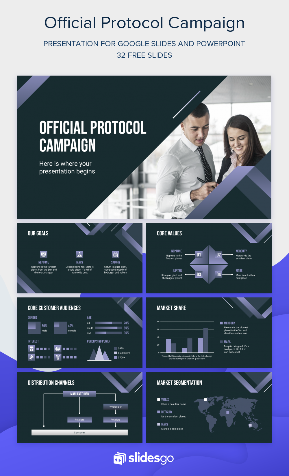 Official Protocol Campaign Google Slides & PPT template