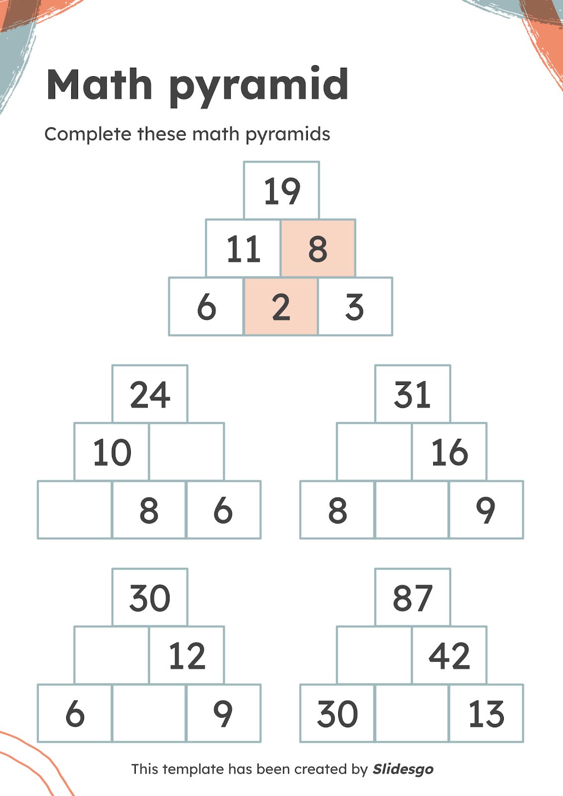 Dyscalculia Worksheets Middle School | GoogleSlides & PPT