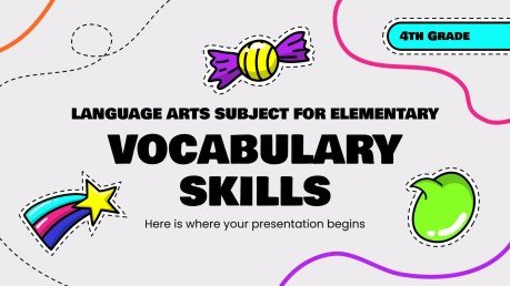 Modelos grátis sobre vocabulário para o Google Slides e PPT