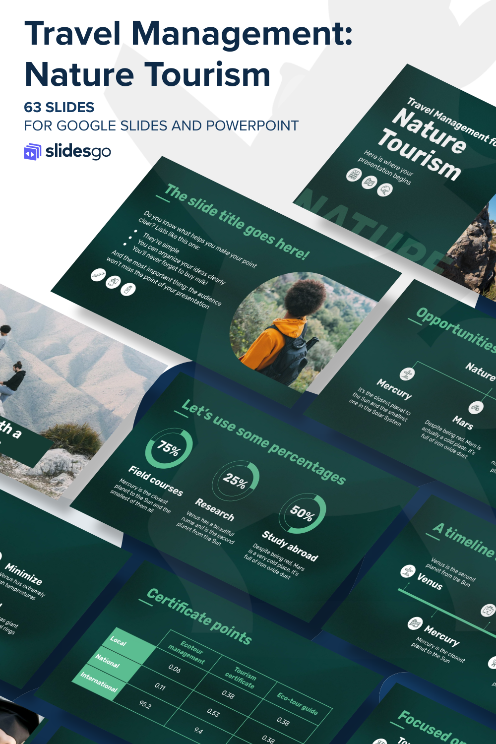 Travel Management: Nature Tourism | Google Slides & PPT
