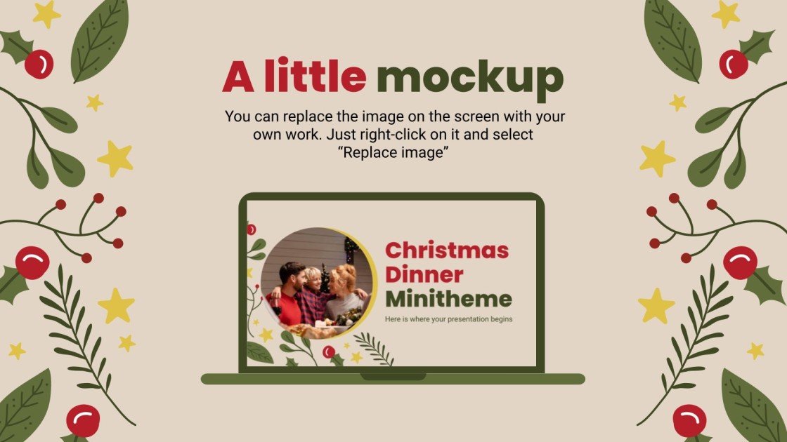 Christmas Dinner Minitheme | Google Slides & PowerPoint