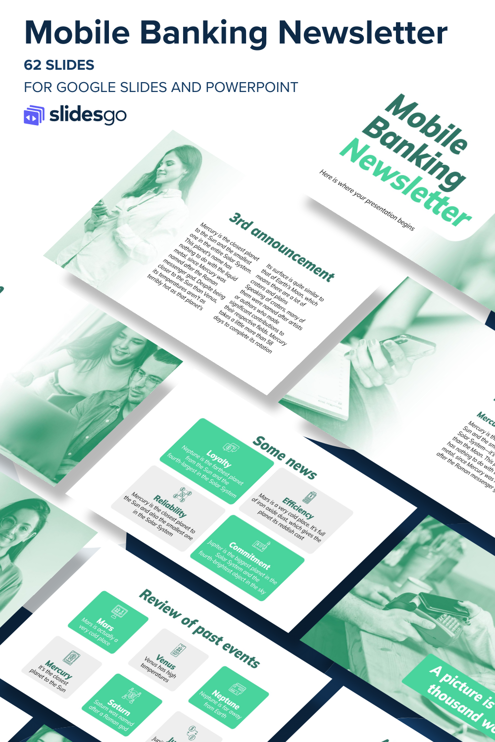 Mobile Banking Newsletter | Google Slides & PowerPoint