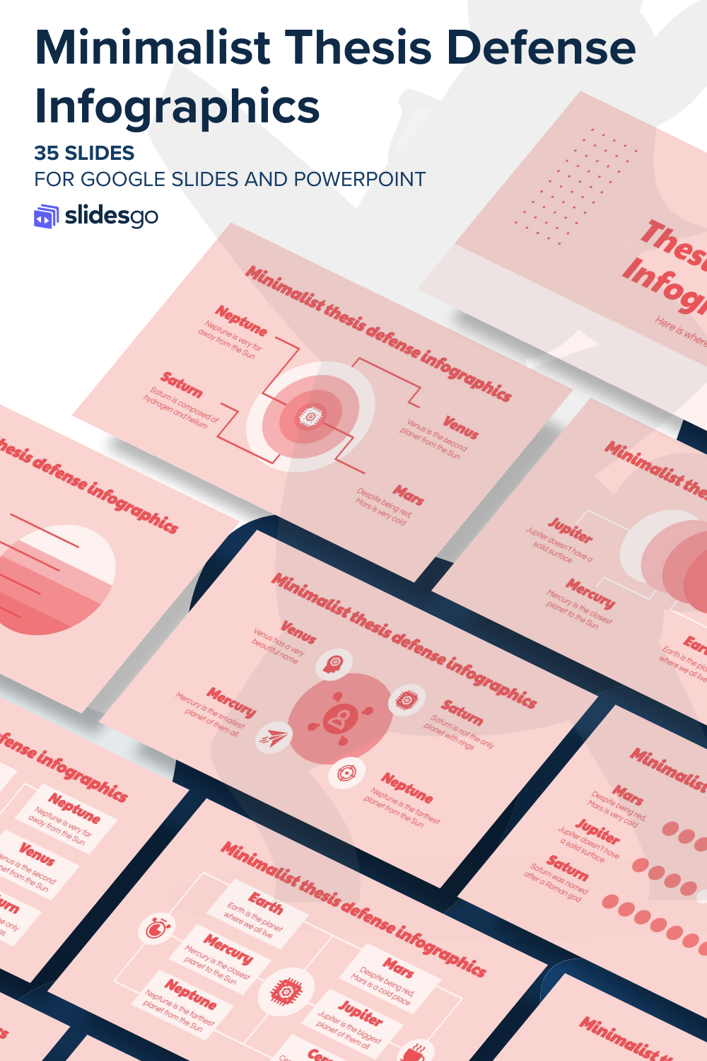 Minimalist Thesis Defense Infographics