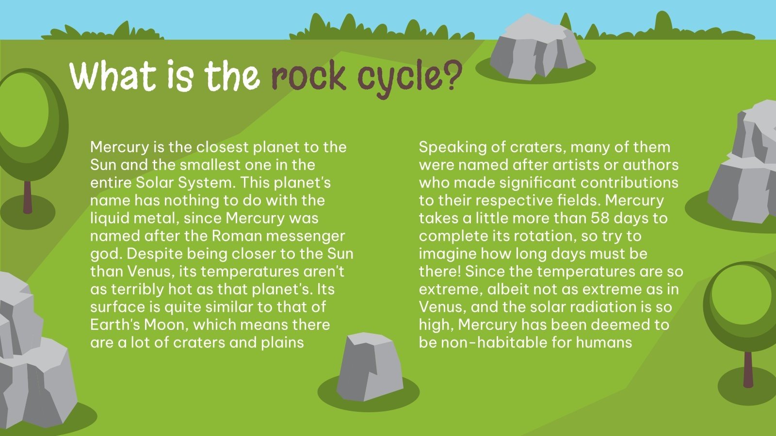 Earth Science for Middle School: Rock Cycle | Google Slides