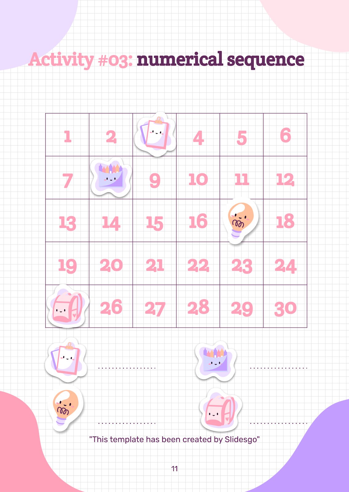 Printable Dyscalculia Worksheets for Pre-K | Google Slides