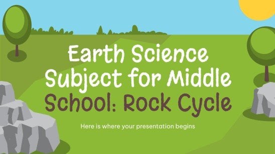 Free templates for Google Slides and PPT about rocks