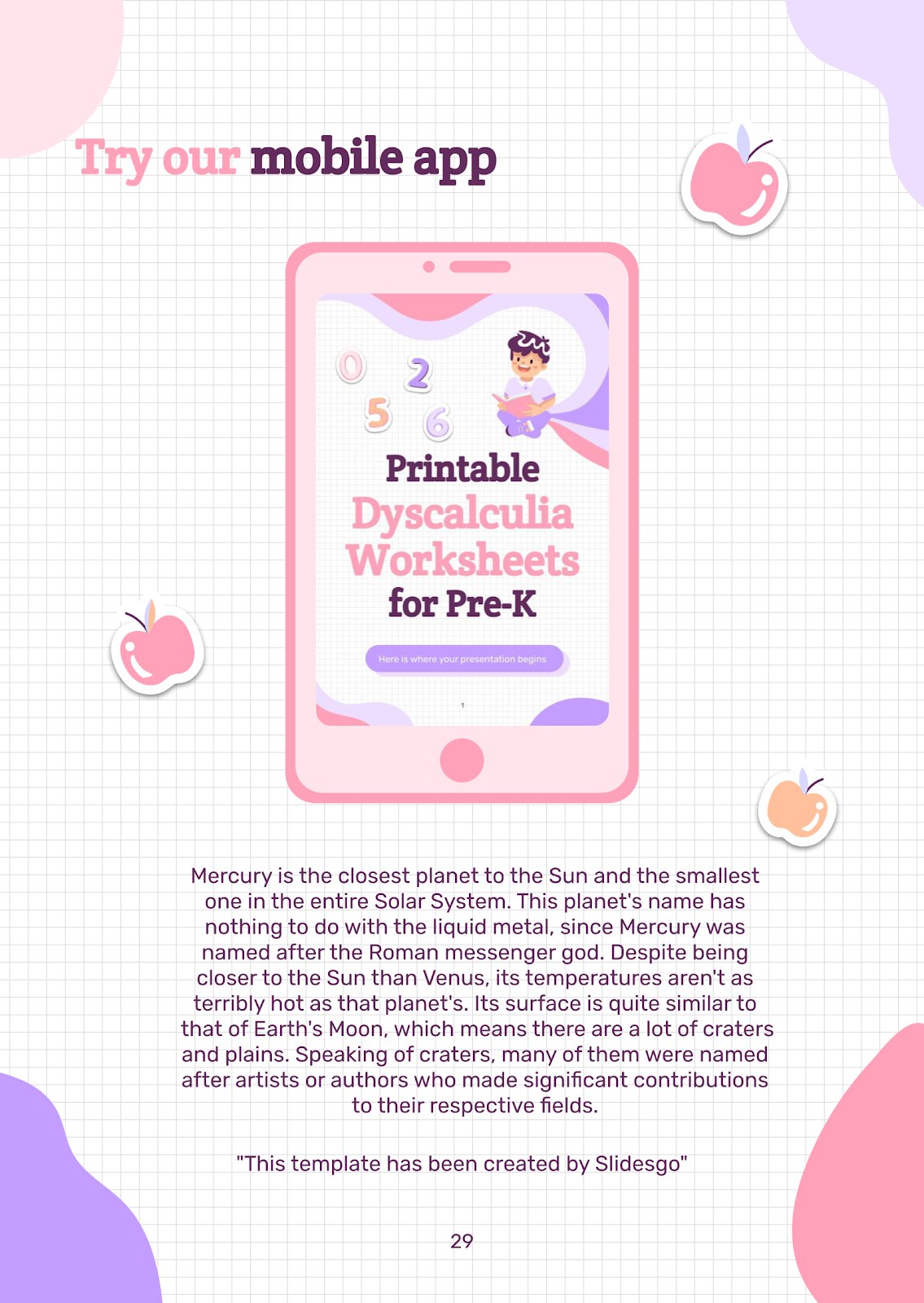 Printable Dyscalculia Worksheets for Pre-K | Google Slides