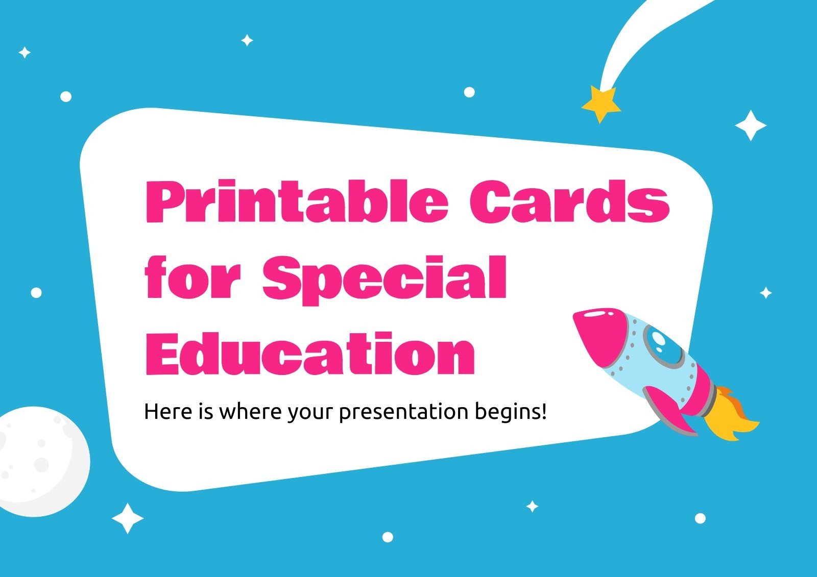 Printable Cards for Special Education Google Slides & PPT