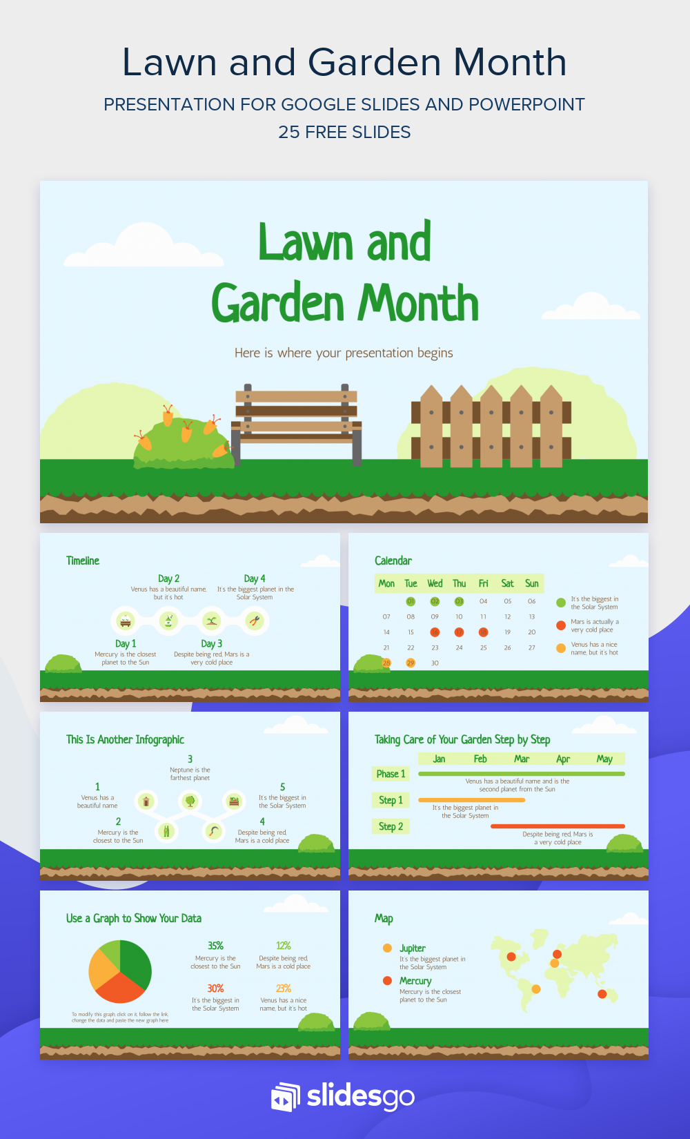 Lawn and Garden Month Google Slides & PowerPoint template